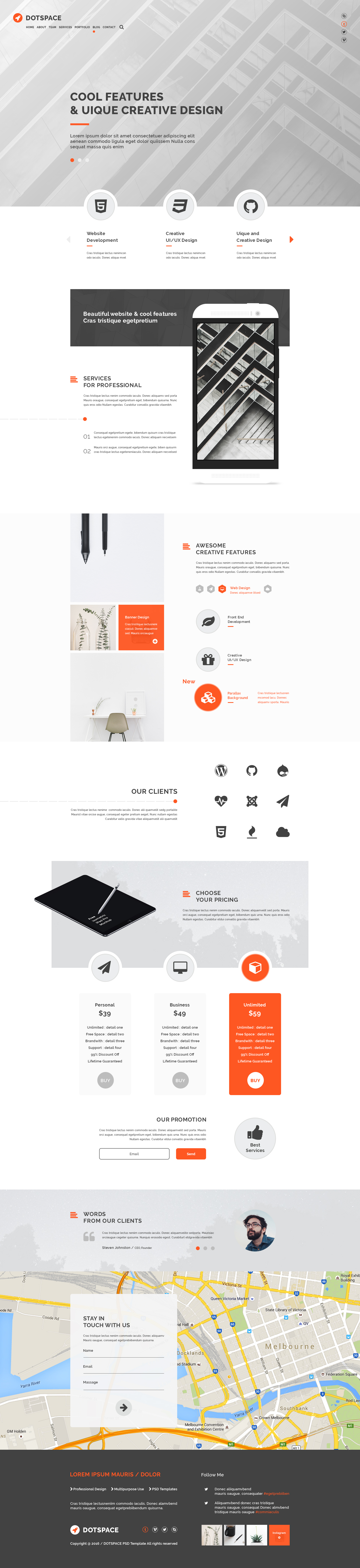 Dotspace - Corporate PSD Template by KhidD | ThemeForest